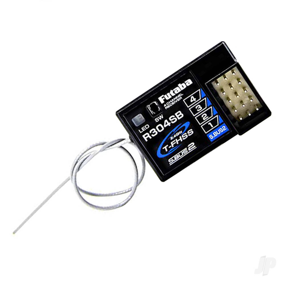 Futaba R304SB 4-Channel (PWM) Surface Receiver with S.BUS for Telemetry ...