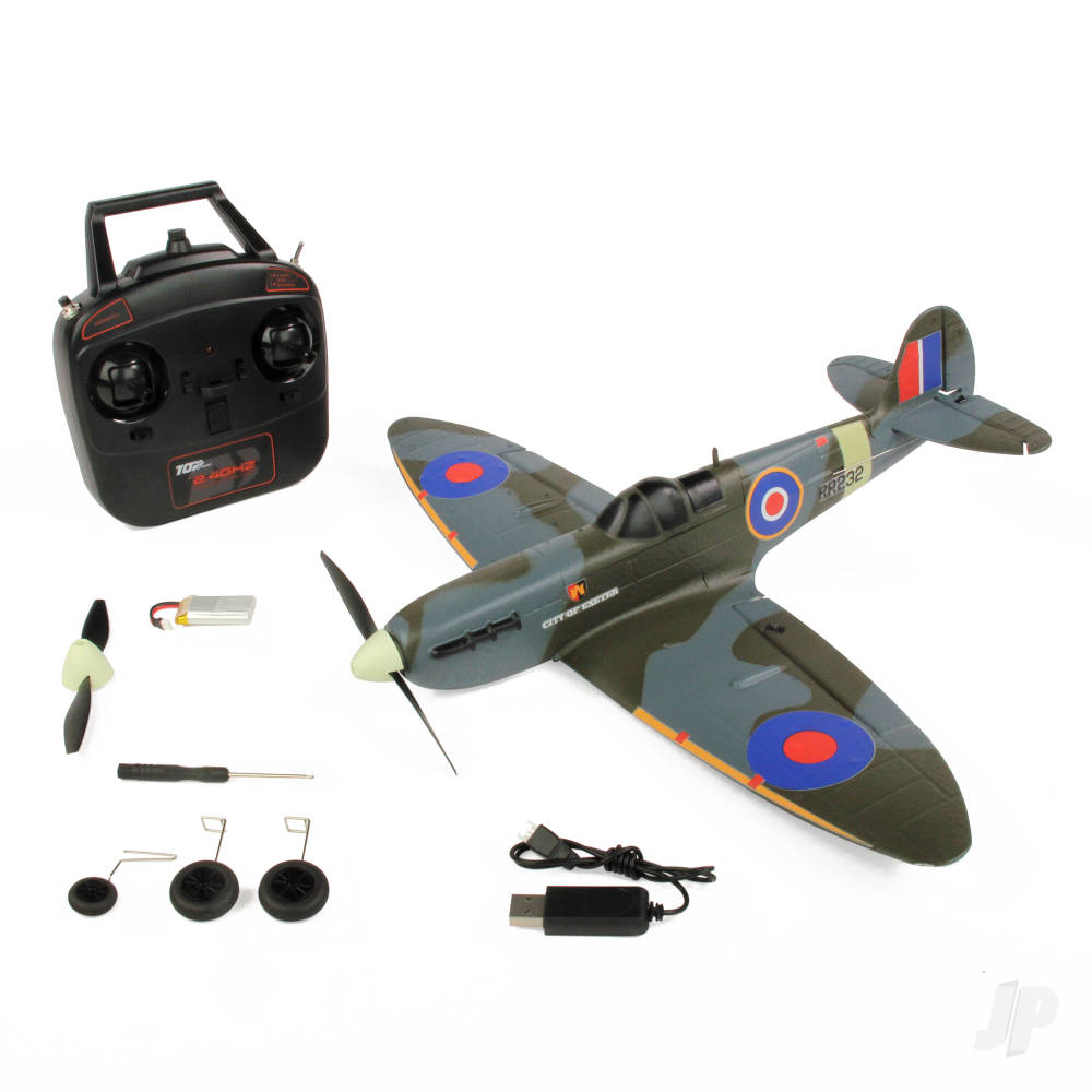 Top RC Mini Spitfire RTF – Mode 2 (450mm) | RC Models - JPerkins.com