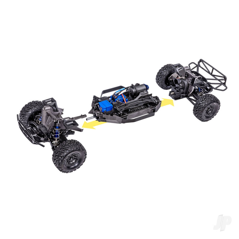 Traxxas Maxx Slash 1:8 6S 4WD Short Course Truck, Blue (+TQI 2-ch Link ...