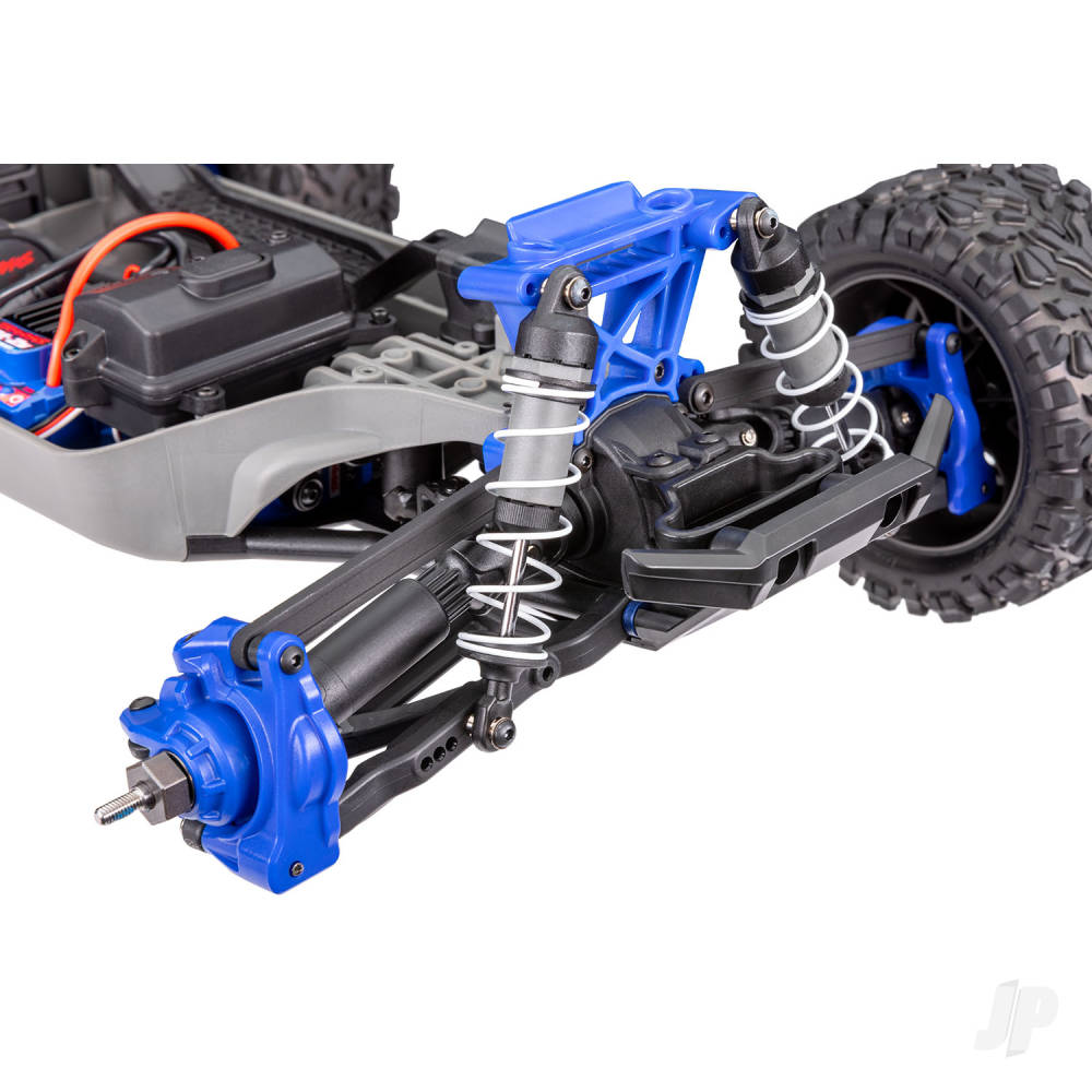 Traxxas Rustler 4X4 BL-2S 1:10 4WD RTR Stadium Truck, Blue (+ TQ 2-ch ...