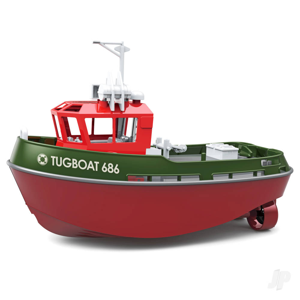 Henglong 1:72 Mini Tugboat, RTR, Green (230mm) | Boats - JPerkins.com