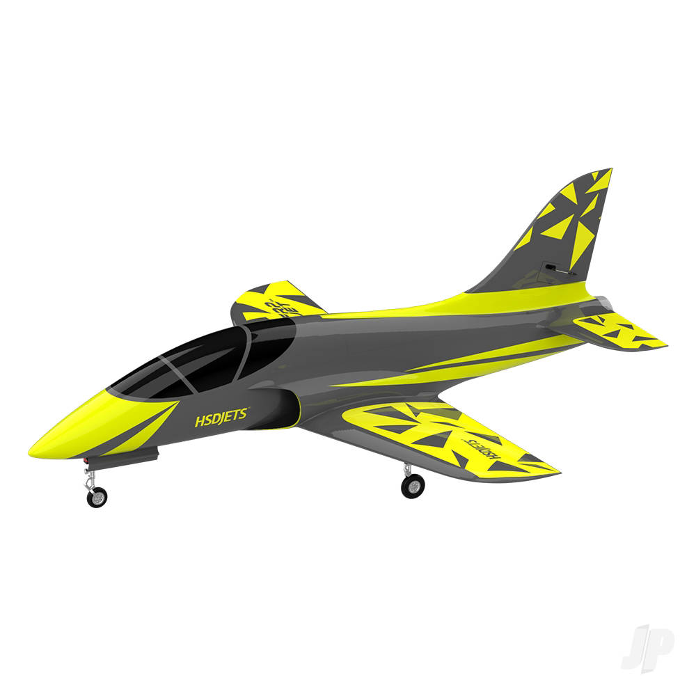 HSD Jets Super Viper 120mm EDF Composite Jet, Yellow / Grey, 1800mm ...