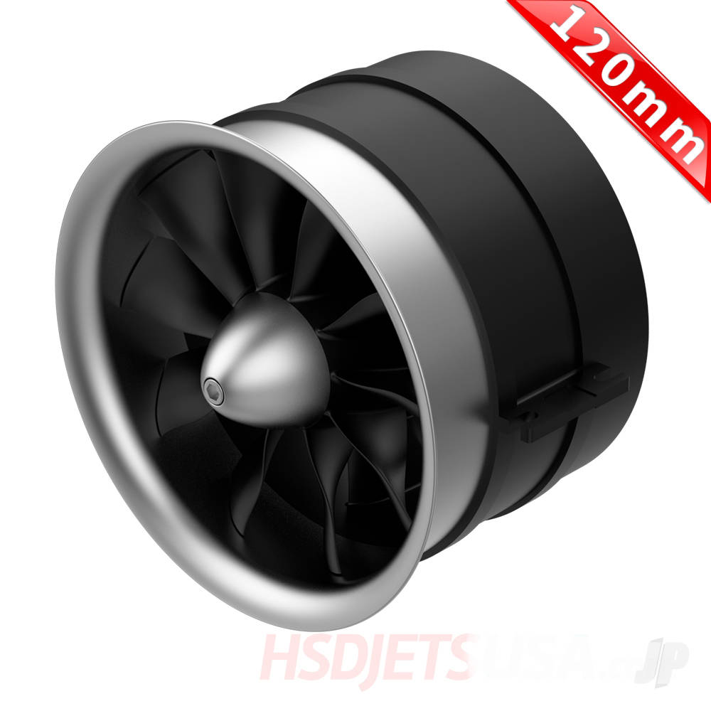S-EDF 120mm Half Metal Electric Ducted Fan + Brushless Motor — J Perkins