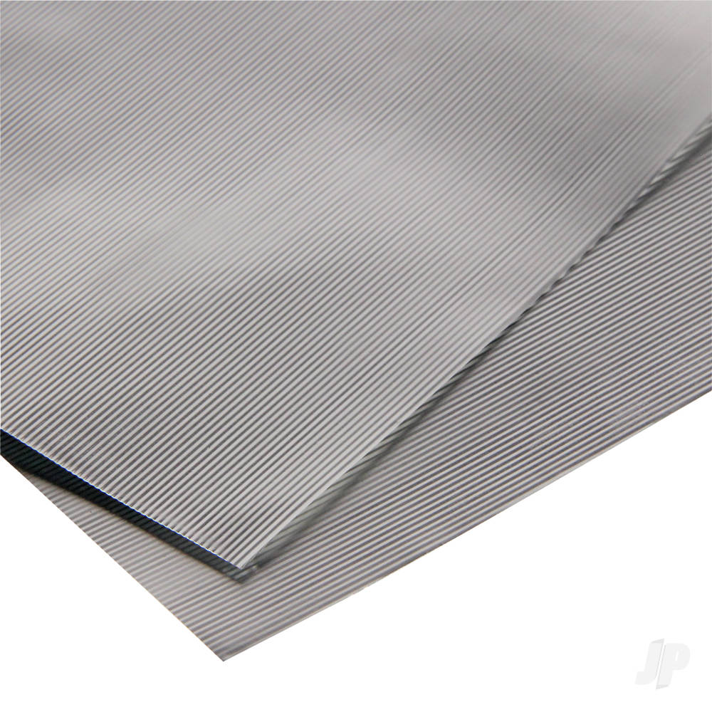 K&S .002in Thick .030in Spacing 5x7in Aluminium Corrugated Sheet (HO ...