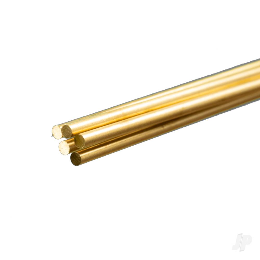 K&S 2mm Brass Round Rod (1m long) (3 per Item) | Brass - JPerkins.com
