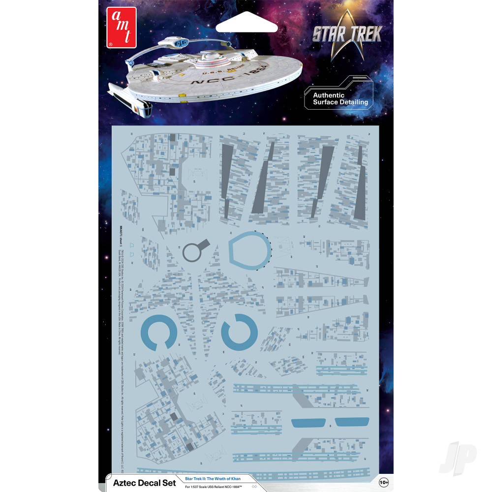 Polar Lights Star Trek: Wrath of Khan U.S.S. Reliant Aztec Decal Set ...