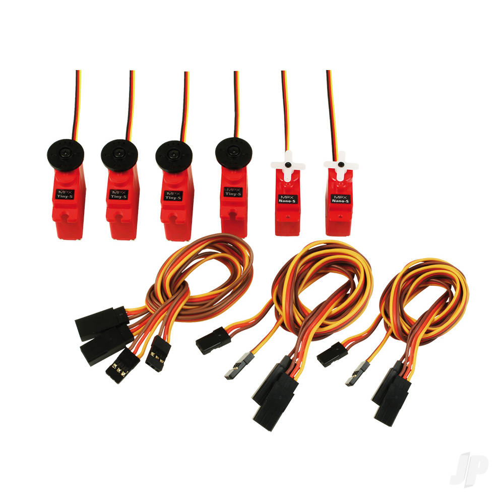 Multiplex Servo Set Heron with extension leads | Accessories - JPerkins.com