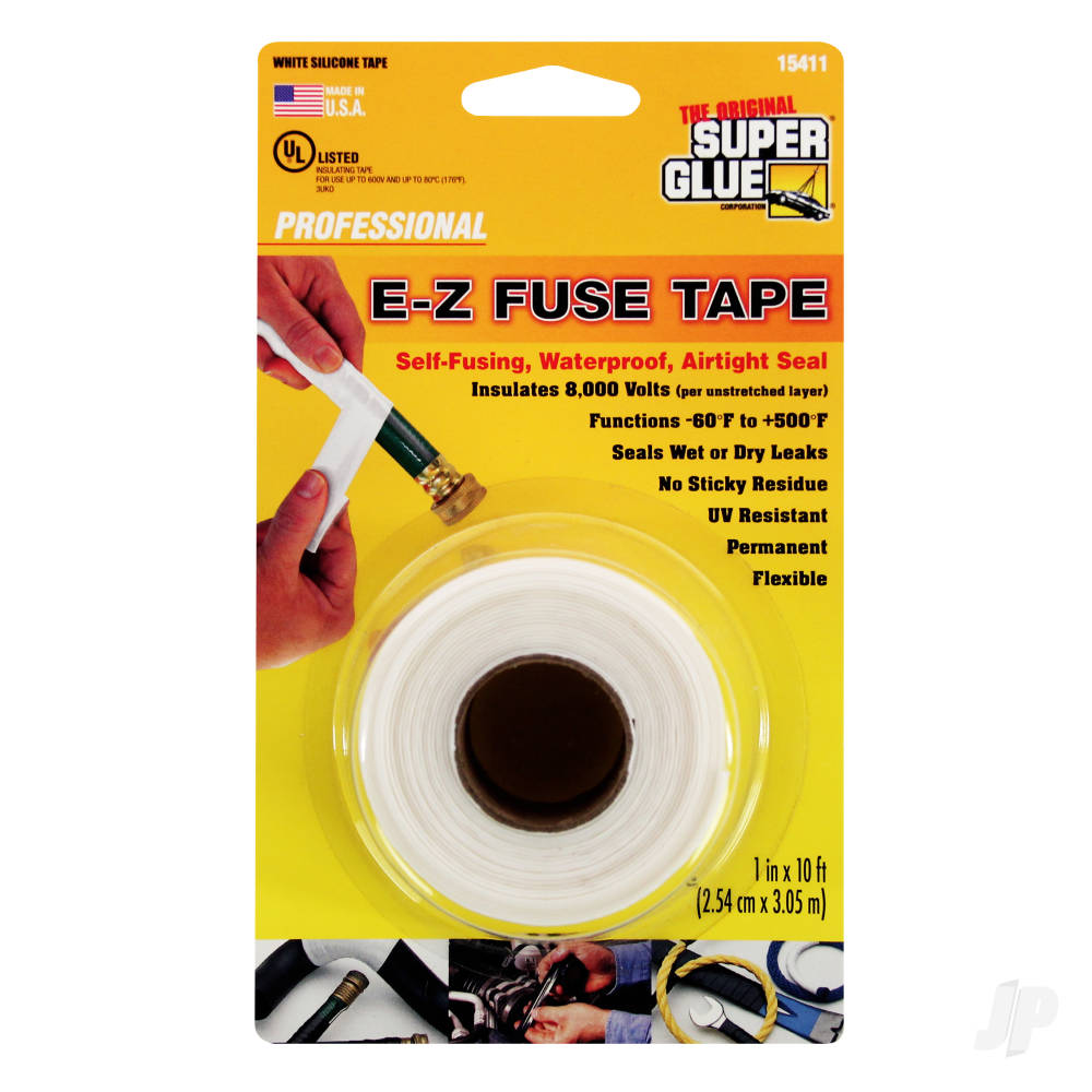 Super Glue E-Z Fuse Tape White (1in × 10ft) | Workbench - JPerkins.com