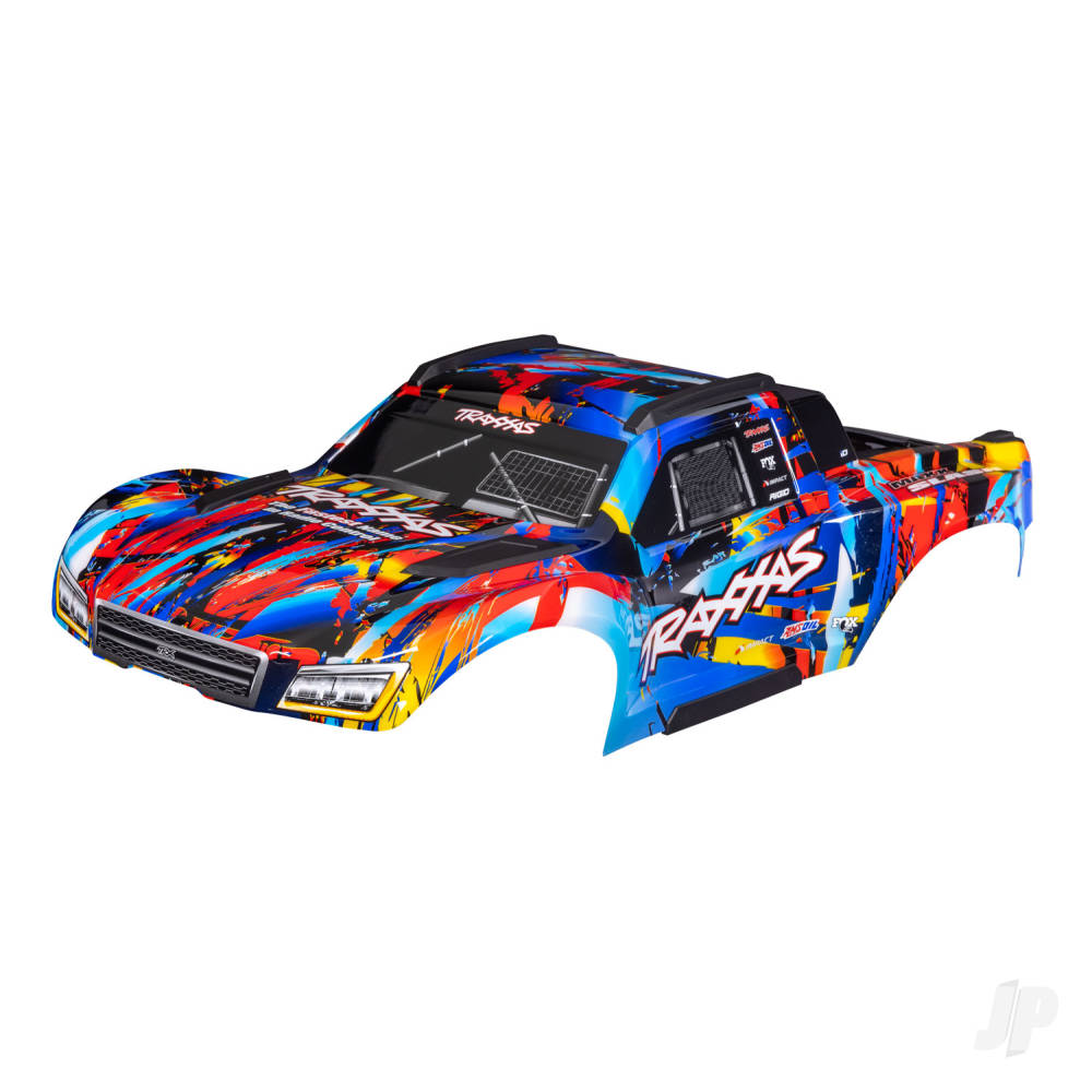 Traxxas Body, Maxx Slash, Rock n' Roll (painted)/ decal sheet ...