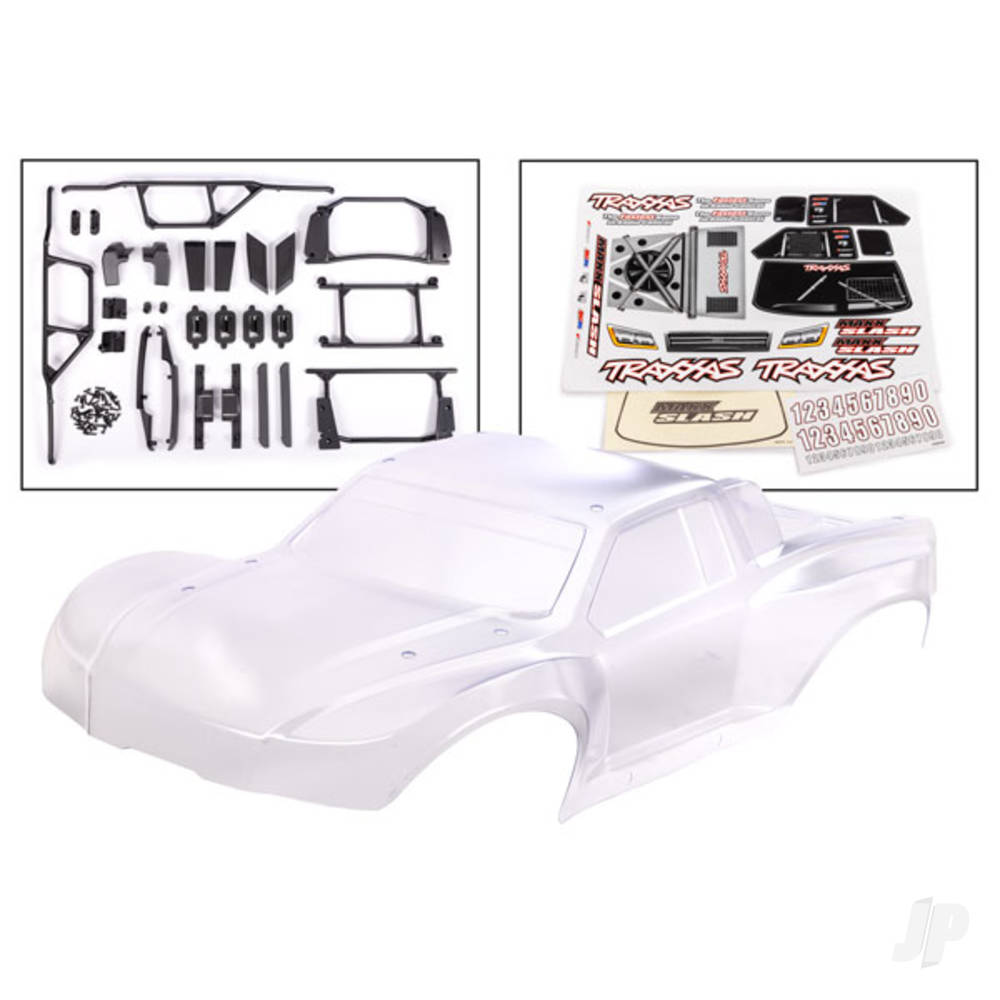 Traxxas Body, Maxx Slash (Clear, requires painting)/ window masks ...