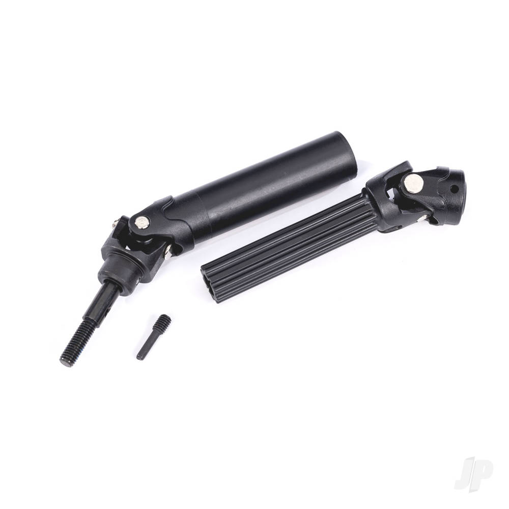 Traxxas Driveshaft assembly, Front or Rear, Maxx Duty steel core (left ...