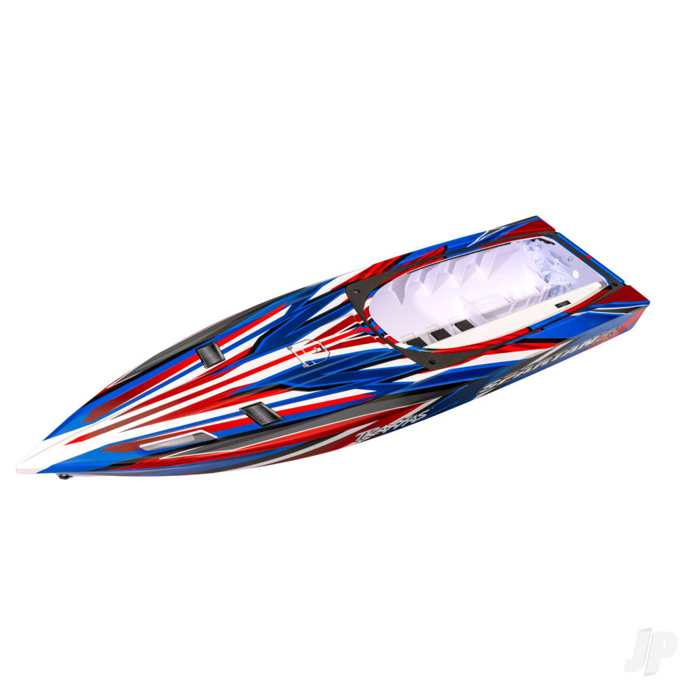Traxxas Hull, Spartan SR, Red graphics (fully assembled) | Accessories ...