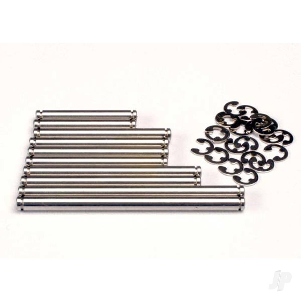Traxxas Suspension pin Set, stainless Steel ( with E-clips) | Spares ...