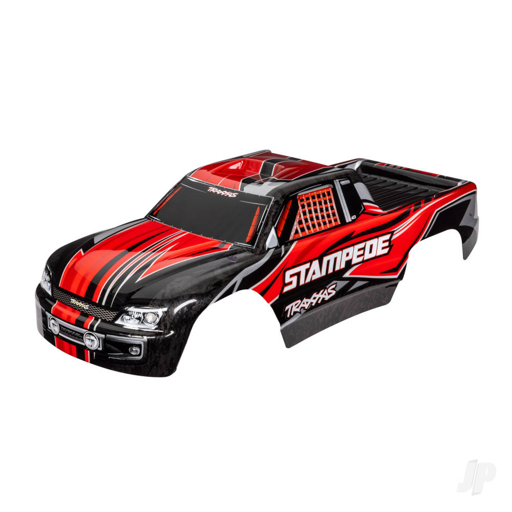 Traxxas Body, Stampede (also fits Stampede VXL), red (painted, decals ...