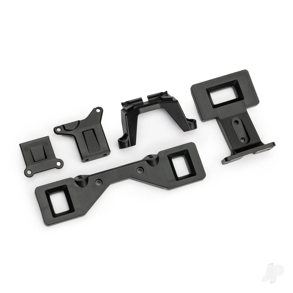 Traxxas Body mounts (front & rear)/ spacer, front/ body mount bracket ...