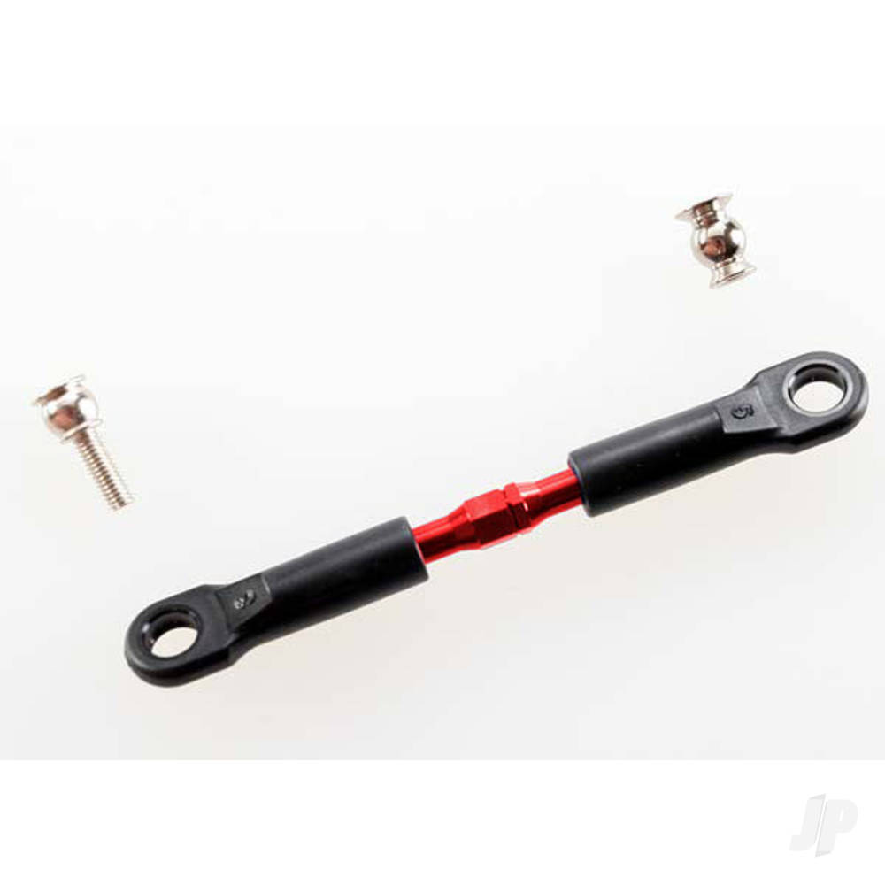 Traxxas Turnbuckle, aluminium (Red-anodised), camber link, Front, 39mm ...