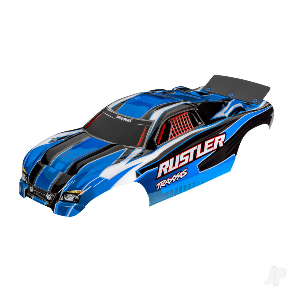 Traxxas Body, Rustler (also fits Rustler VXL), blue (painted, decals ...