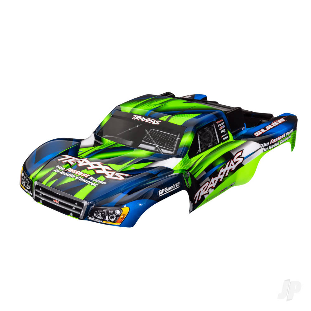 Traxxas Body, Slash 2WD (also fits Slash VXL & Slash 4X4), Green & Blue ...