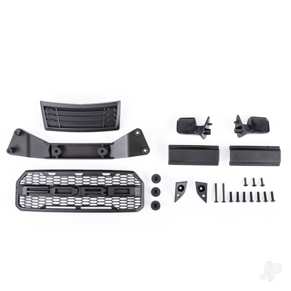 Traxxas Grille/ grille mount/ mirrors, side (left & right)/ mirror ...