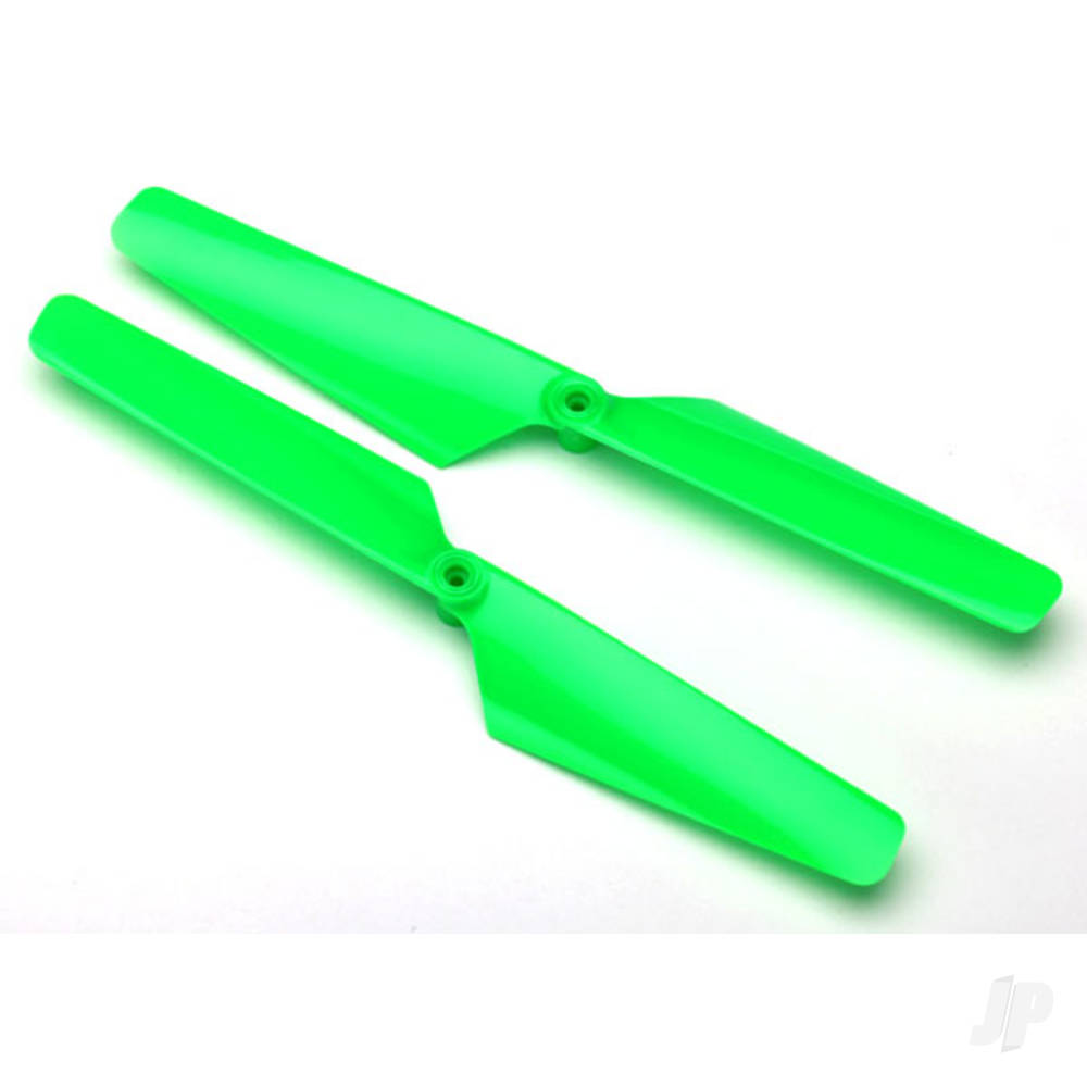 Traxxas Rotor blade Set, Green (2 pcs) / 1.6x5mm BCS (2 pcs) | Spares ...