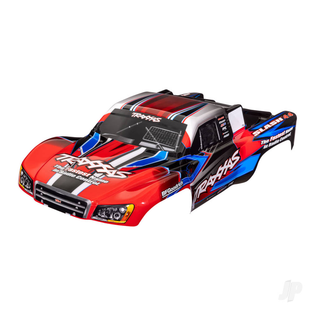 Traxxas Body, Slash 4X4 (also fits Slash VXL & Slash 2WD), red & blue ...
