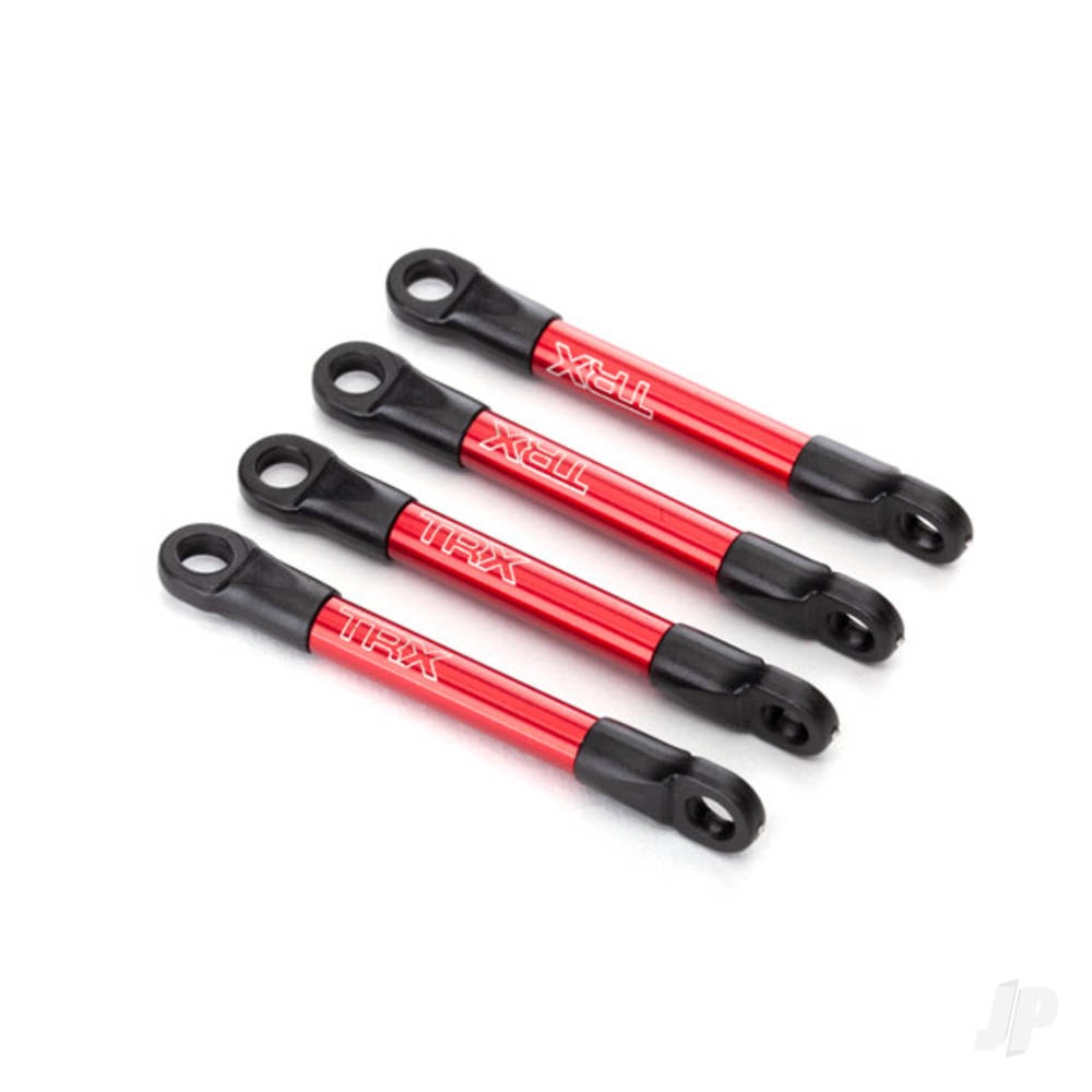 Traxxas Push rods, aluminium (red-anodised) (4) (assembled with rod ...