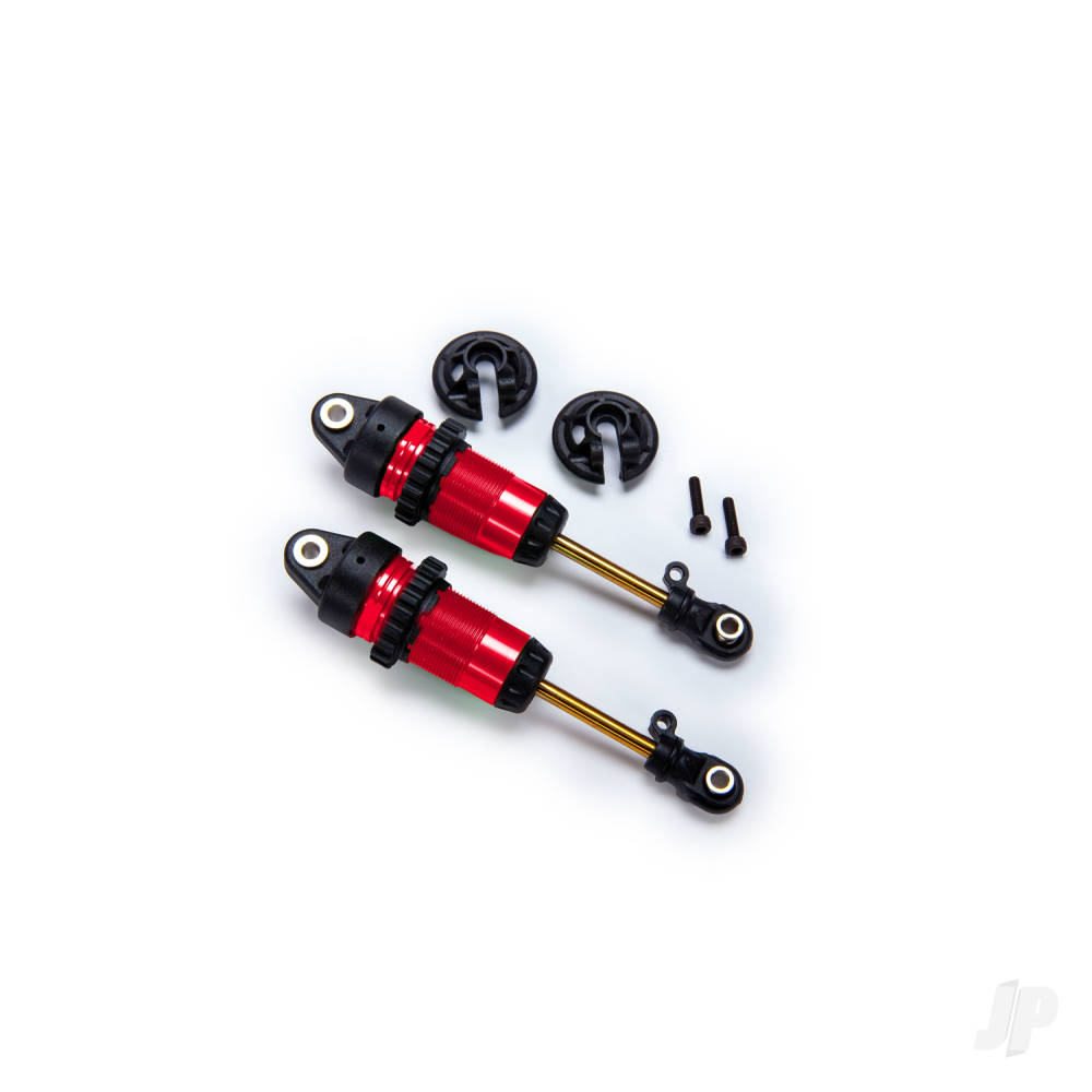 Traxxas Shocks, GTR long Red-anodised, PTFE-coated bodies with TiN ...