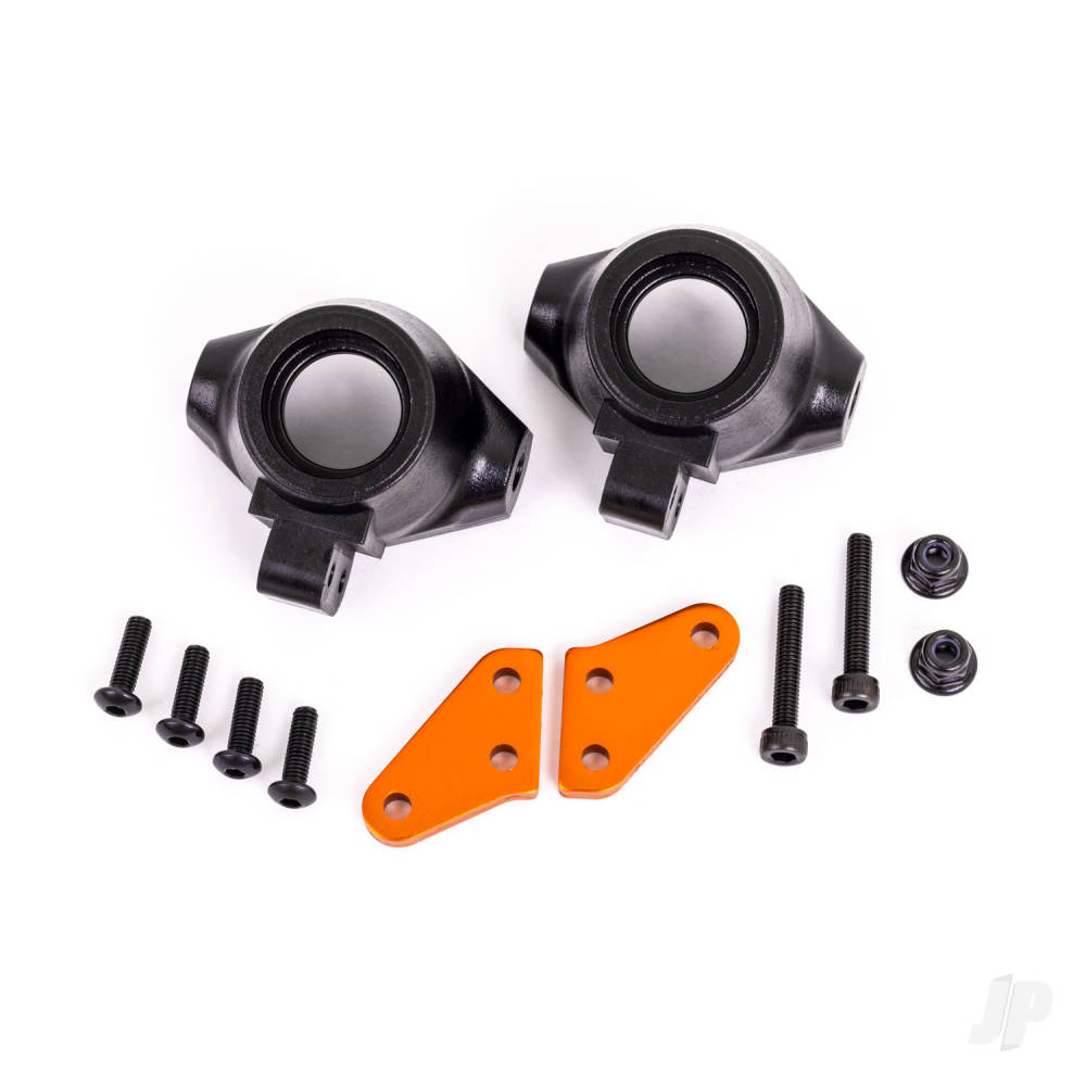 Traxxas Steering block arms (aluminium, Orange-anodised) (2 pcs ...
